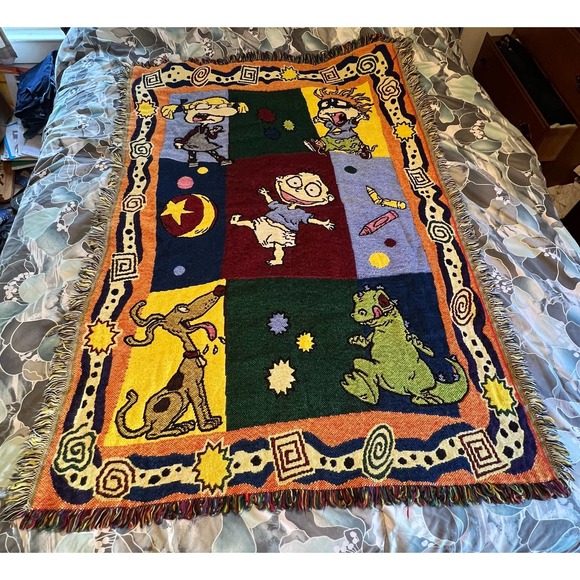 The Northwest Company | Bedding | Vintage Rugrats Knit Throw Blanket ...